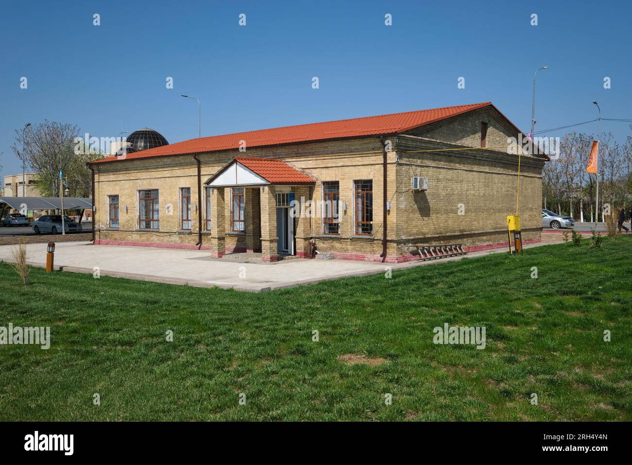 Exterior view of the humble home. At the writer Sattar Yerubayev's ...