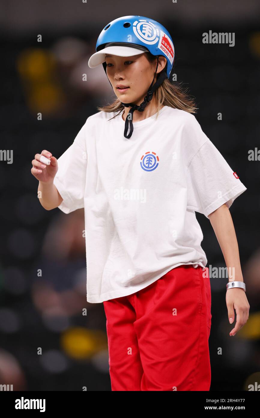 Tokyo, Japan. 12th Aug, 2023. Aoi Uemura (JPN) Skateboarding : 2023 SLS ...