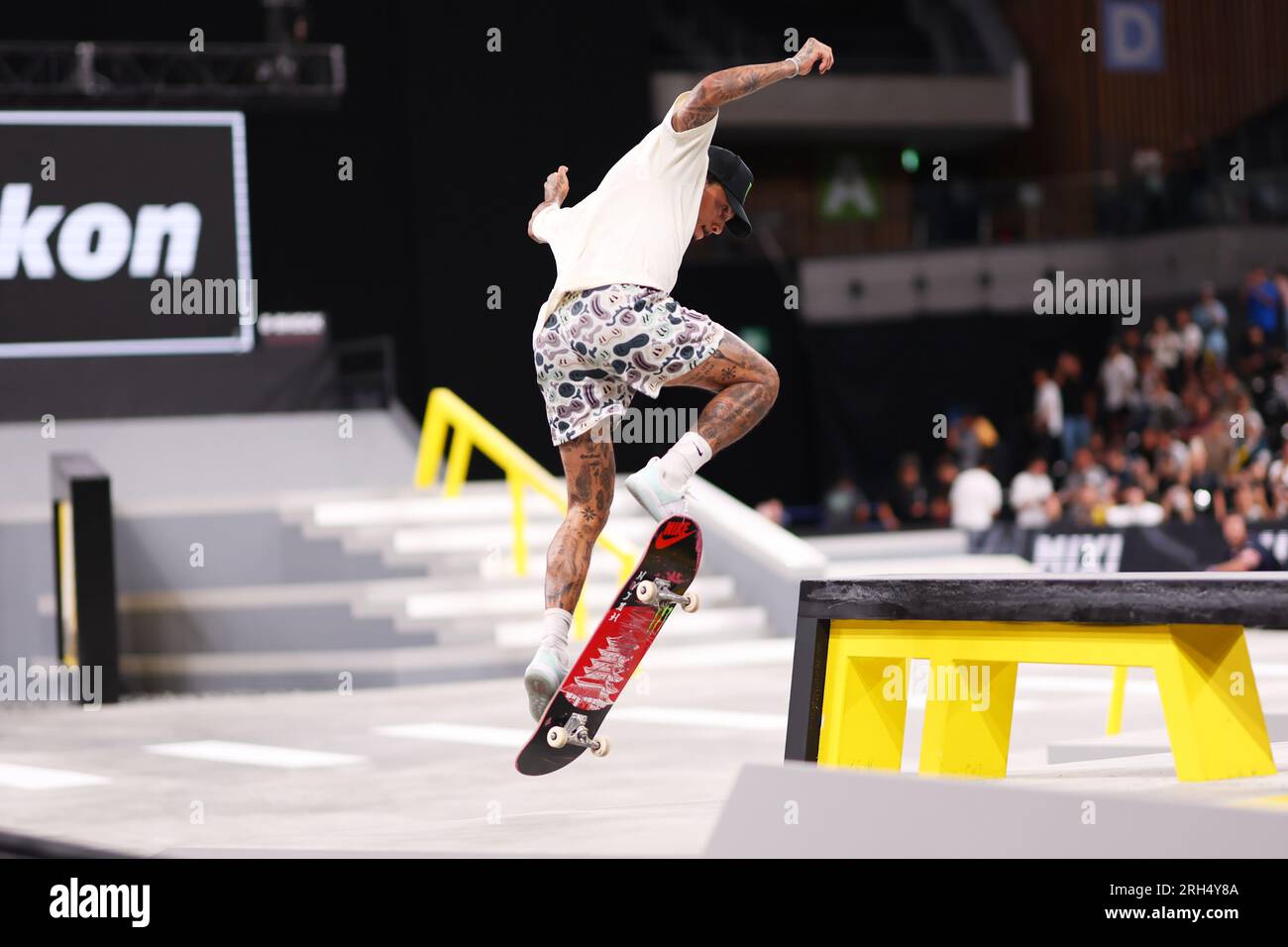Tokyo, Japan. 12th Aug, 2023. Nyjah Huston (USA) Skateboarding : 2023 ...