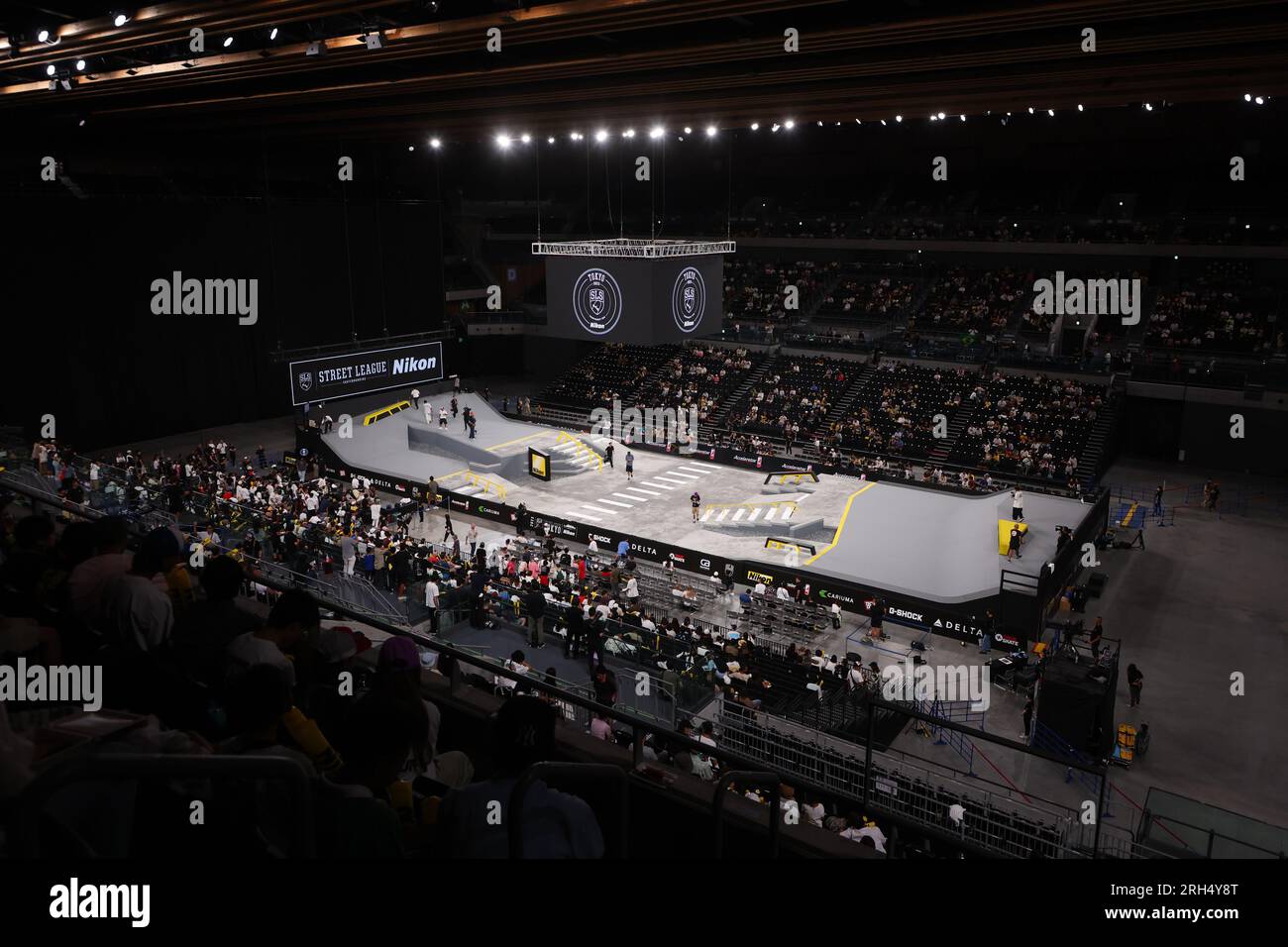 Tokyo, Japan. 12th Aug, 2023. General view Skateboarding : 2023 SLS ...