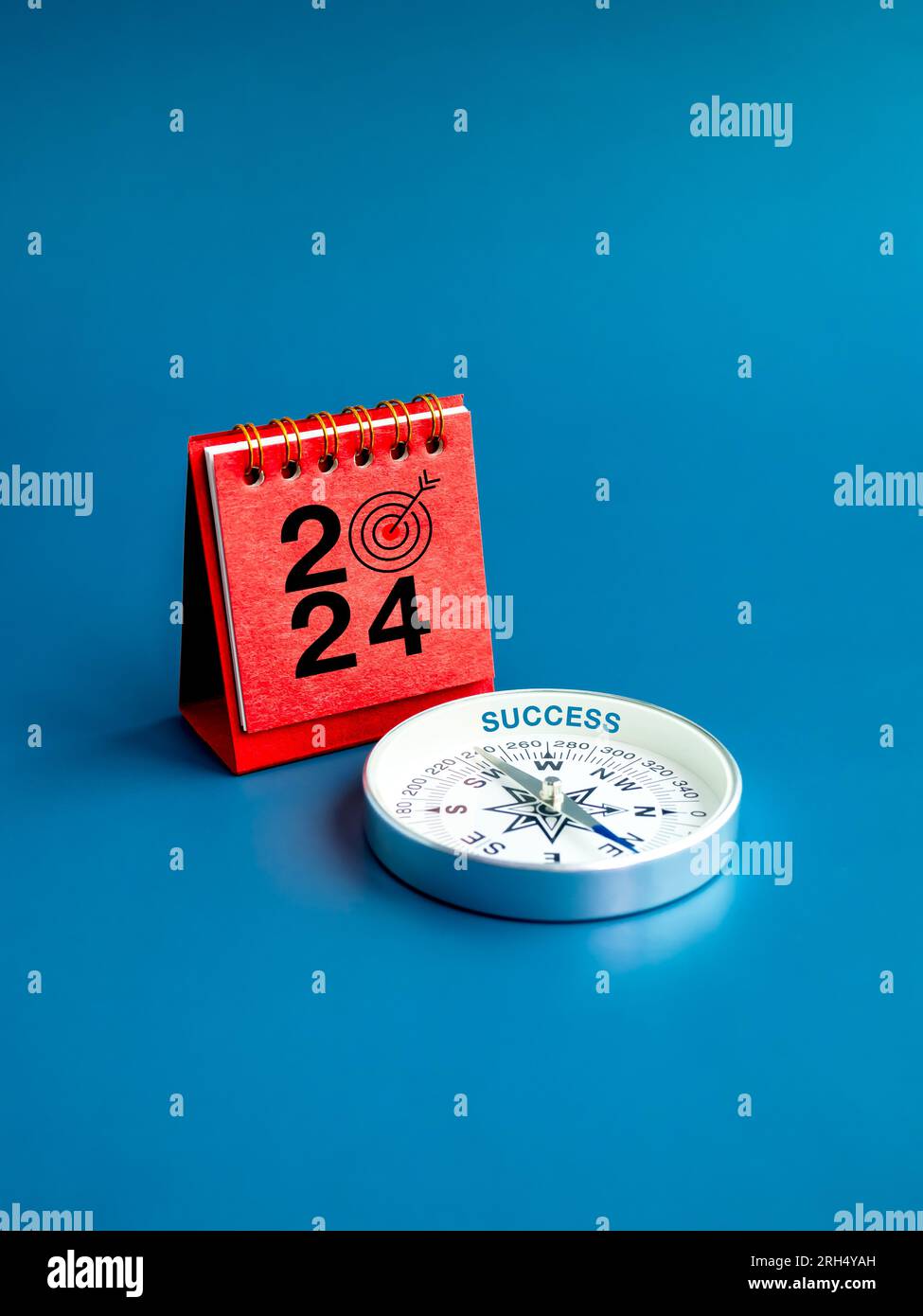 Happy new year 2024 banner background. 2024 numbers year with target ...