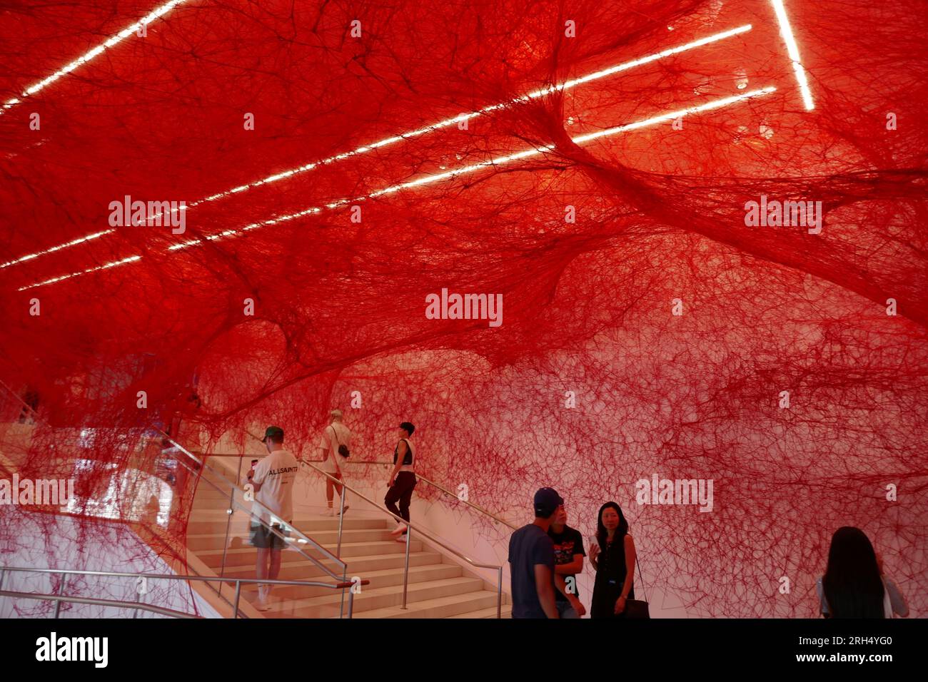 Los Angeles, California, USA 12th August Chiharu Shiota Art Exhibit in ...