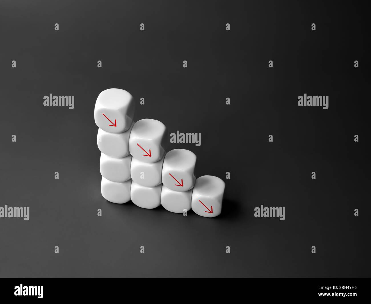 Level down arrow hi-res stock photography and images - Alamy