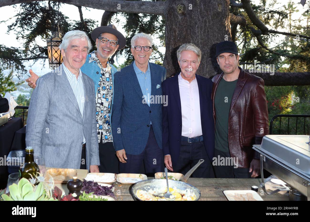 Hollywood Hills, USA. 13th Aug, 2023. Sam Waterston, Jeff Goldblum, Ted ...