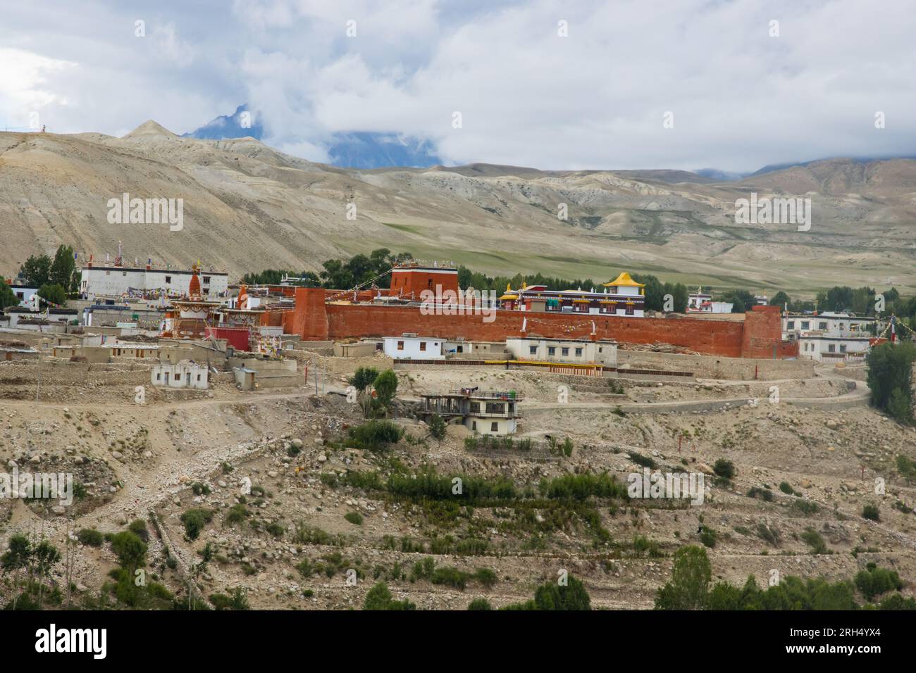 The forbidden Kingdom of Lo Manthang with Monastery, Palace and Village ...