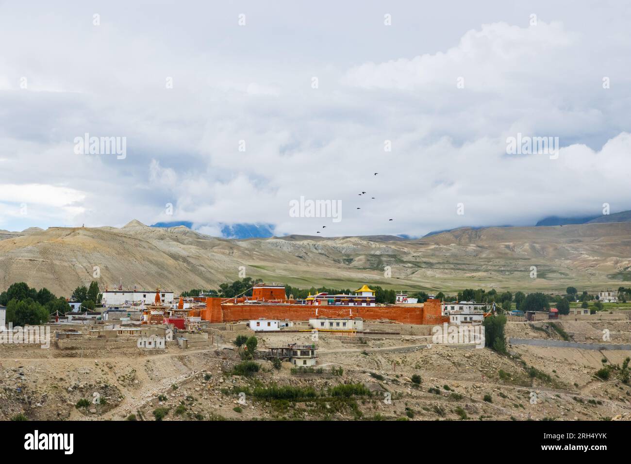 The forbidden Kingdom of Lo Manthang with Monastery, Palace and Village ...