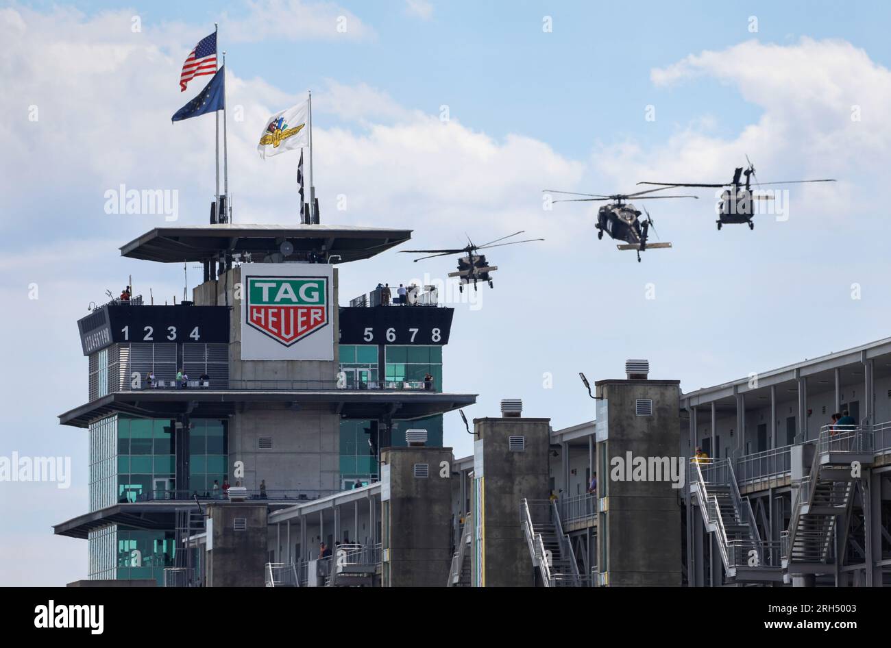 Indianapolis, United States. 13th Aug, 2023. Blackhawk helicopters ...