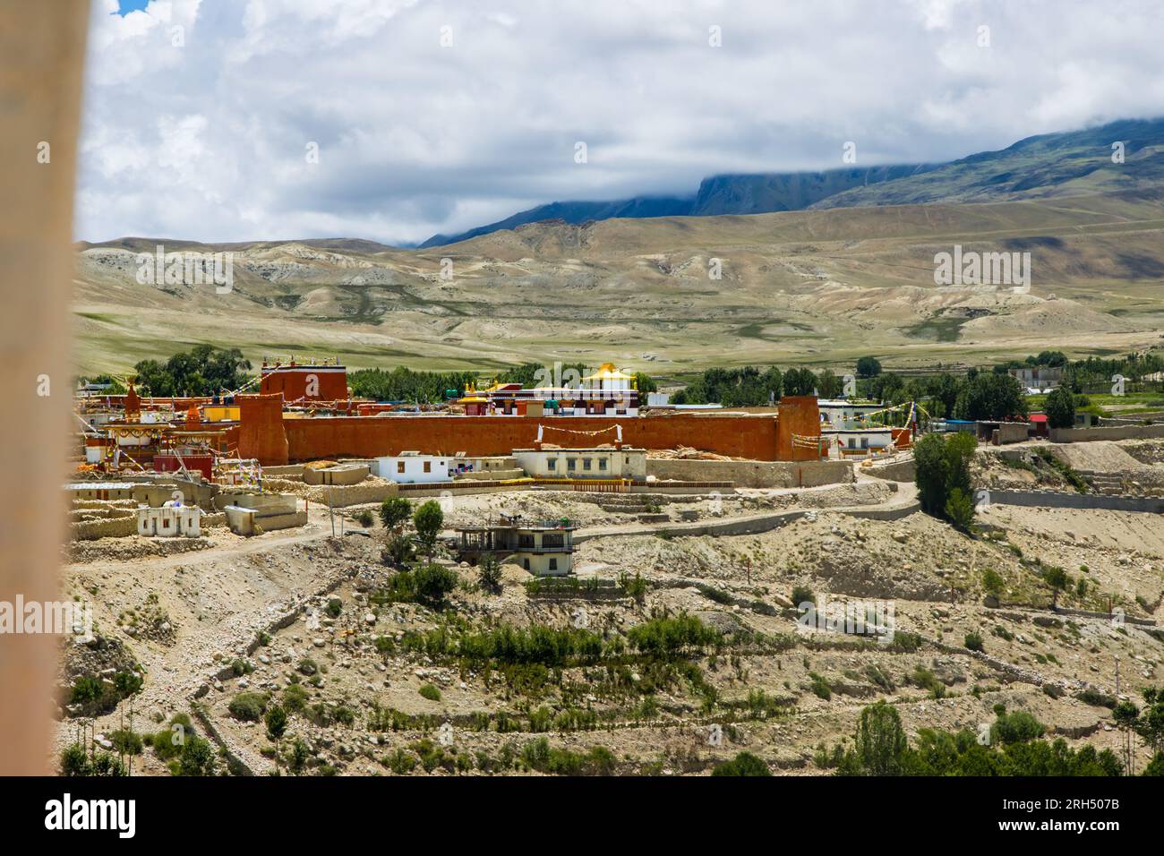 The forbidden Kingdom of Lo Manthang with Monastery, Palace and Village ...