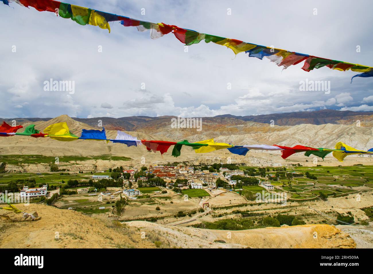The forbidden Kingdom of Lo Manthang with Monastery, Palace and Village ...