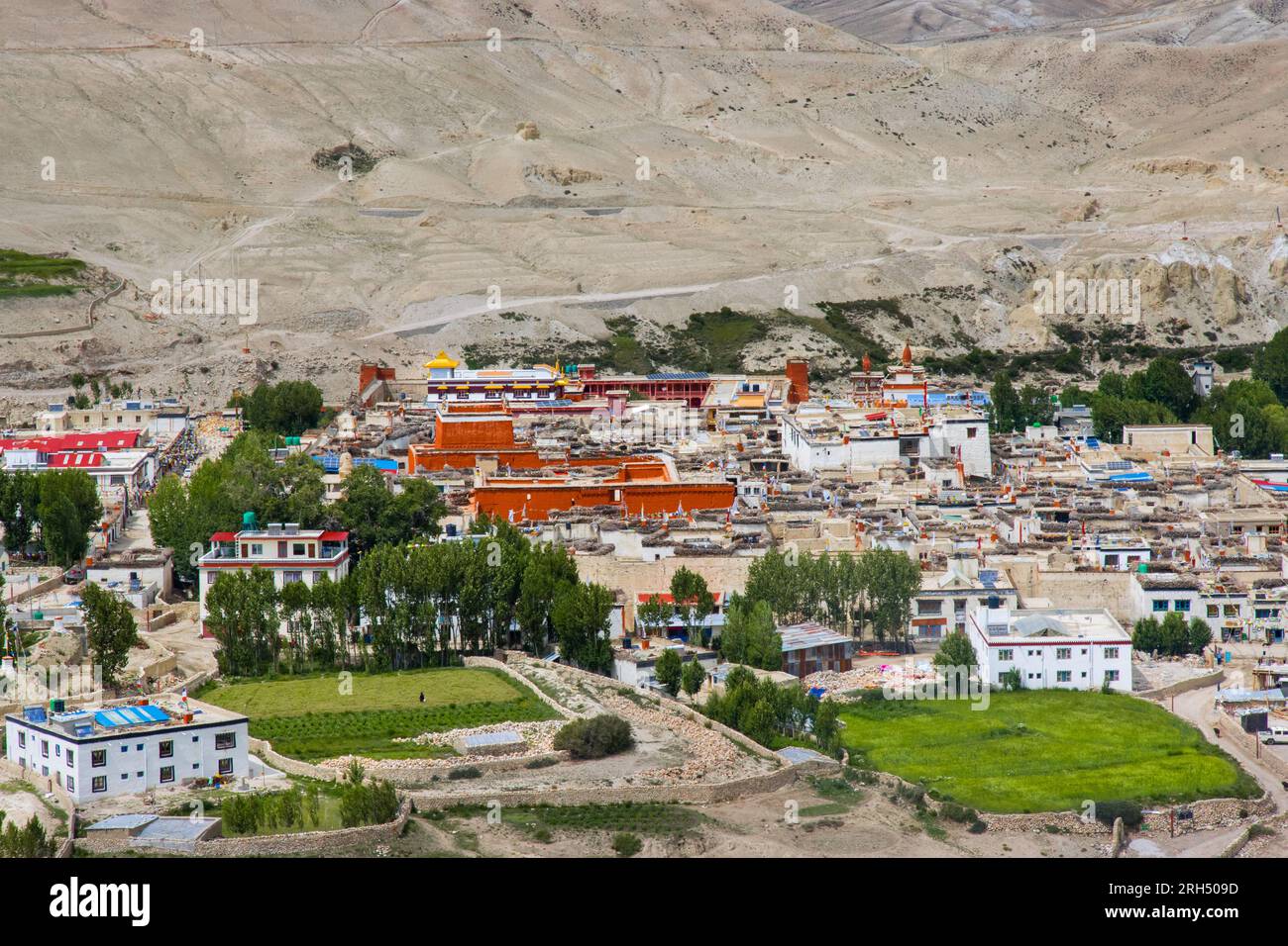 The forbidden Kingdom of Lo Manthang with Monastery, Palace and Village ...