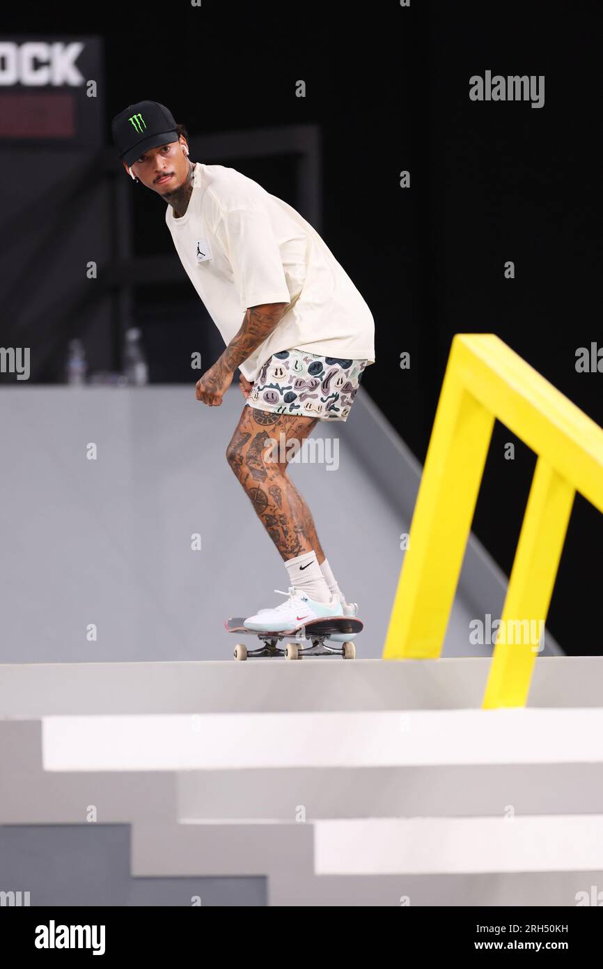 Tokyo, Japan. 12th Aug, 2023. Nyjah Huston (USA) Skateboarding : 2023 ...