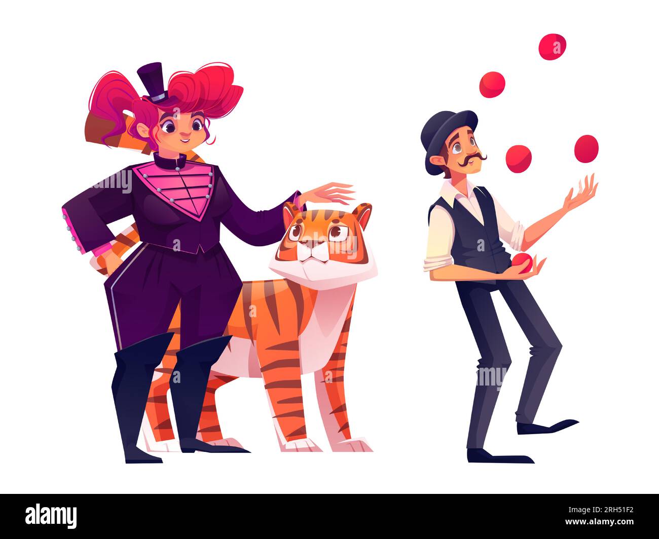 Circus show tiger tamer hi-res stock photography and images - Alamy