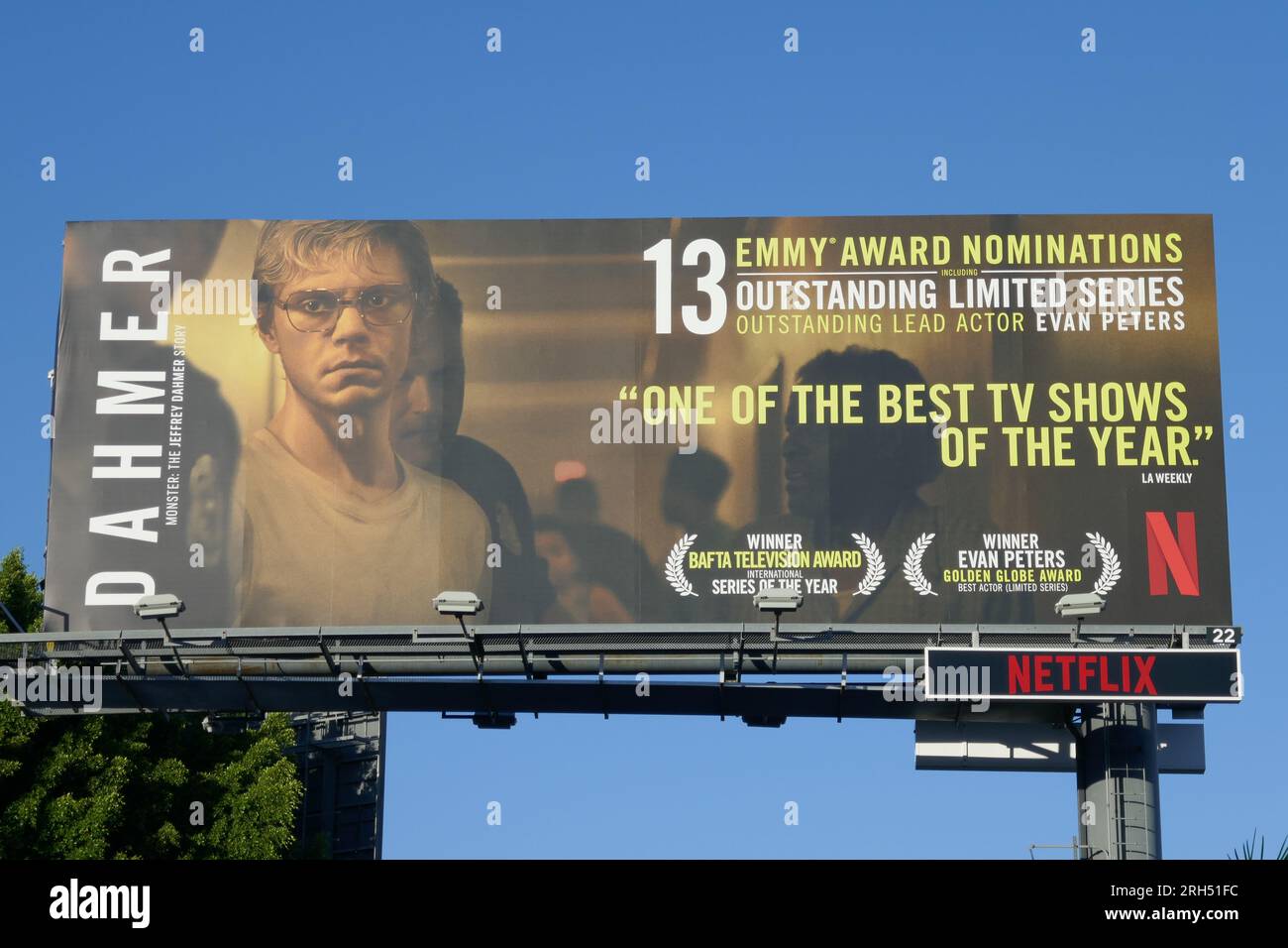 Los Angeles, California, USA 12th August 2023 Dahmer Billboard with ...