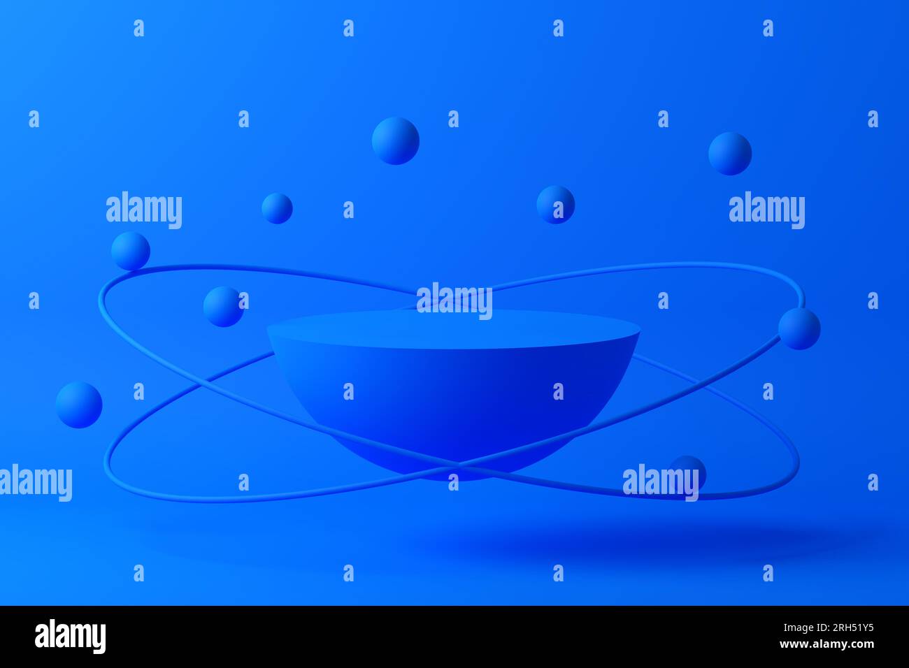 Animated Blue Spheres