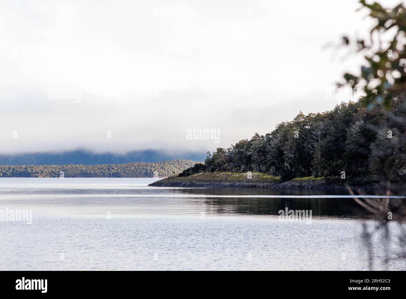 An image of a lake in Te Anau, New Zealand. Te Anau is the gateway to ...
