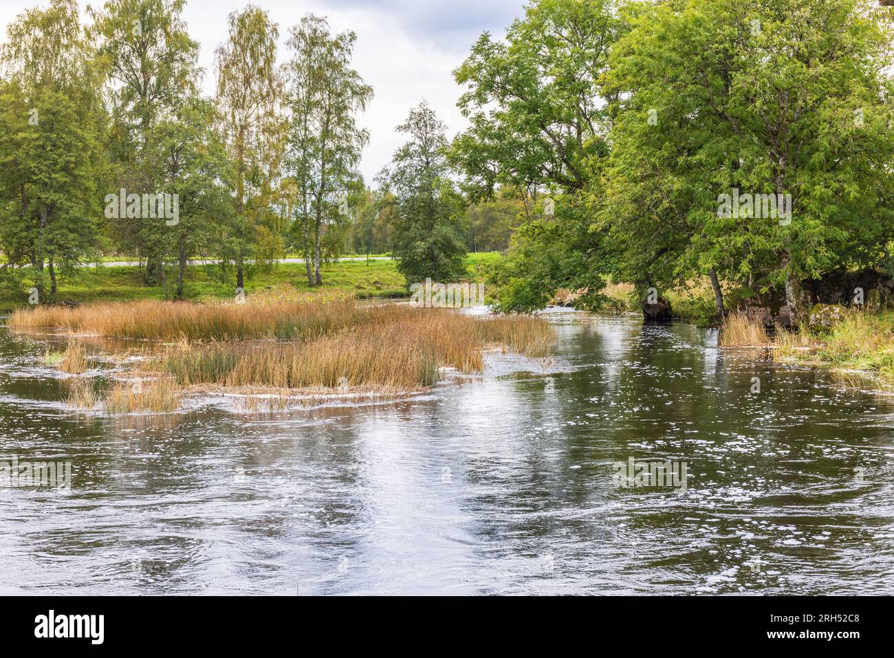 Beautiful calm scene river running hi-res stock photography and images ...