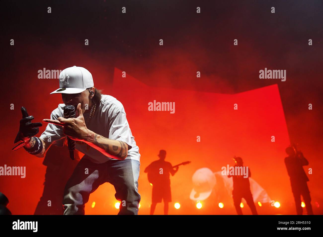 Irving, United States. 12th Aug, 2023. Mexican rapper, musician, and ...