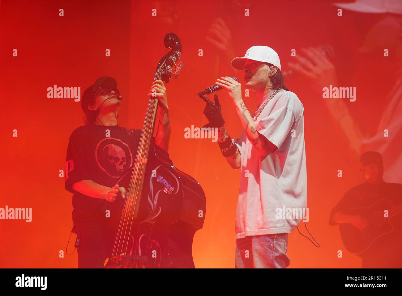 Irving, United States. 12th Aug, 2023. Mexican rapper, musician, and ...