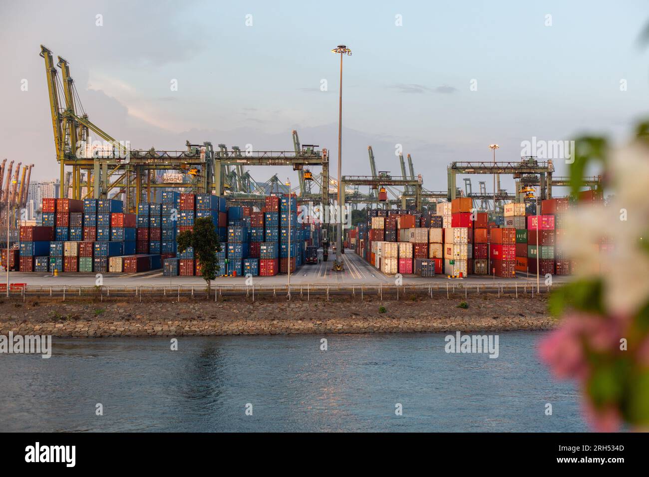 Artistic view of PSA International Pte Ltd. It is a port operator and ...