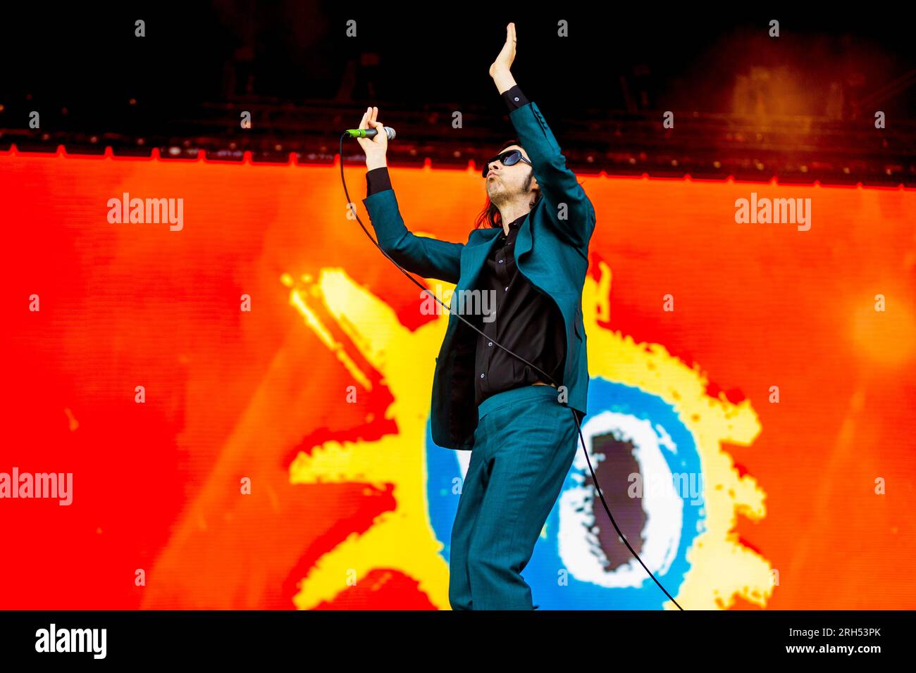 MILAN, ITALY - JULY 2: Bobby Gillespie of Primal Scream performs at I ...
