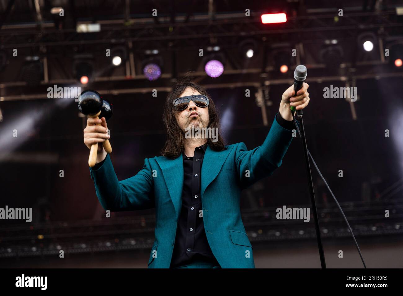 MILAN, ITALY - JULY 2: Bobby Gillespie of Primal Scream performs at I ...