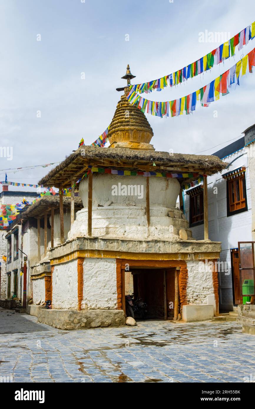 Lo Manthang, Nepal - July 23, 2023 : Small Stupas and Gompas around ...