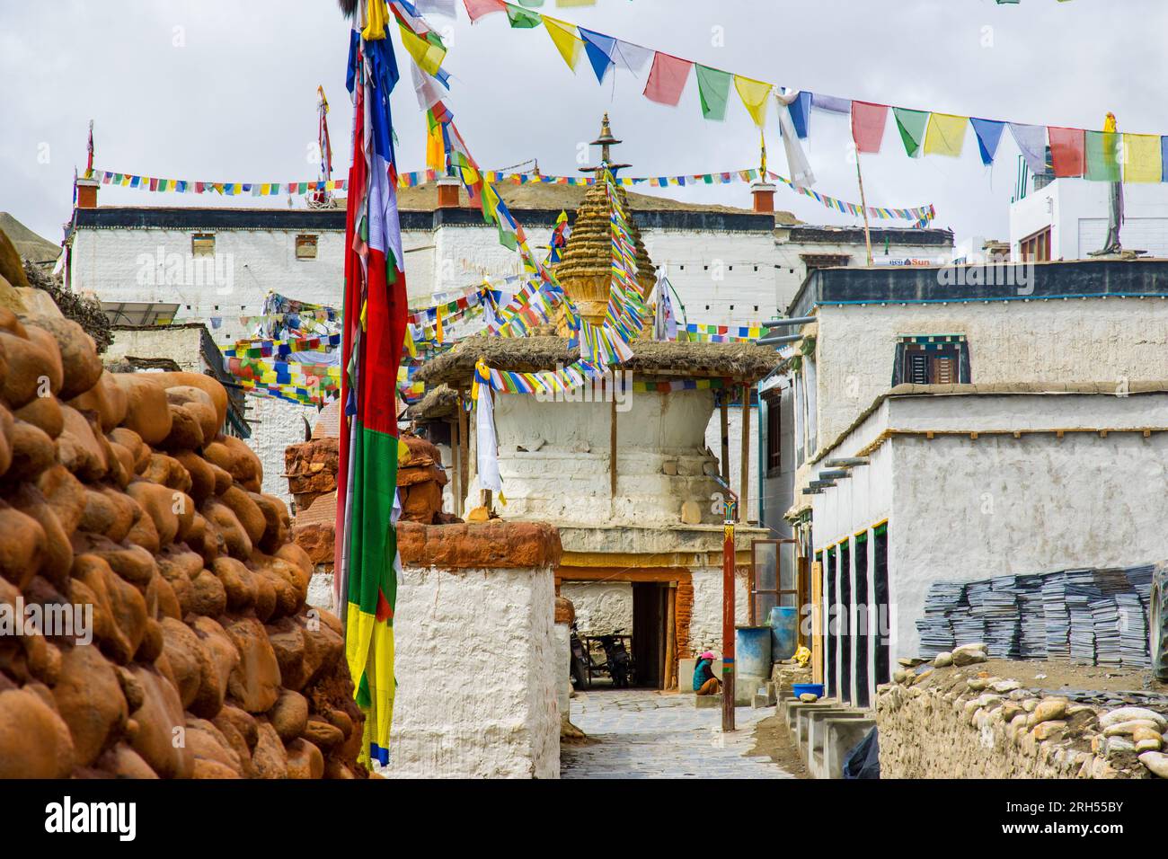 Lo Manthang, Nepal - July 23, 2023 : Small Stupas and Gompas around ...