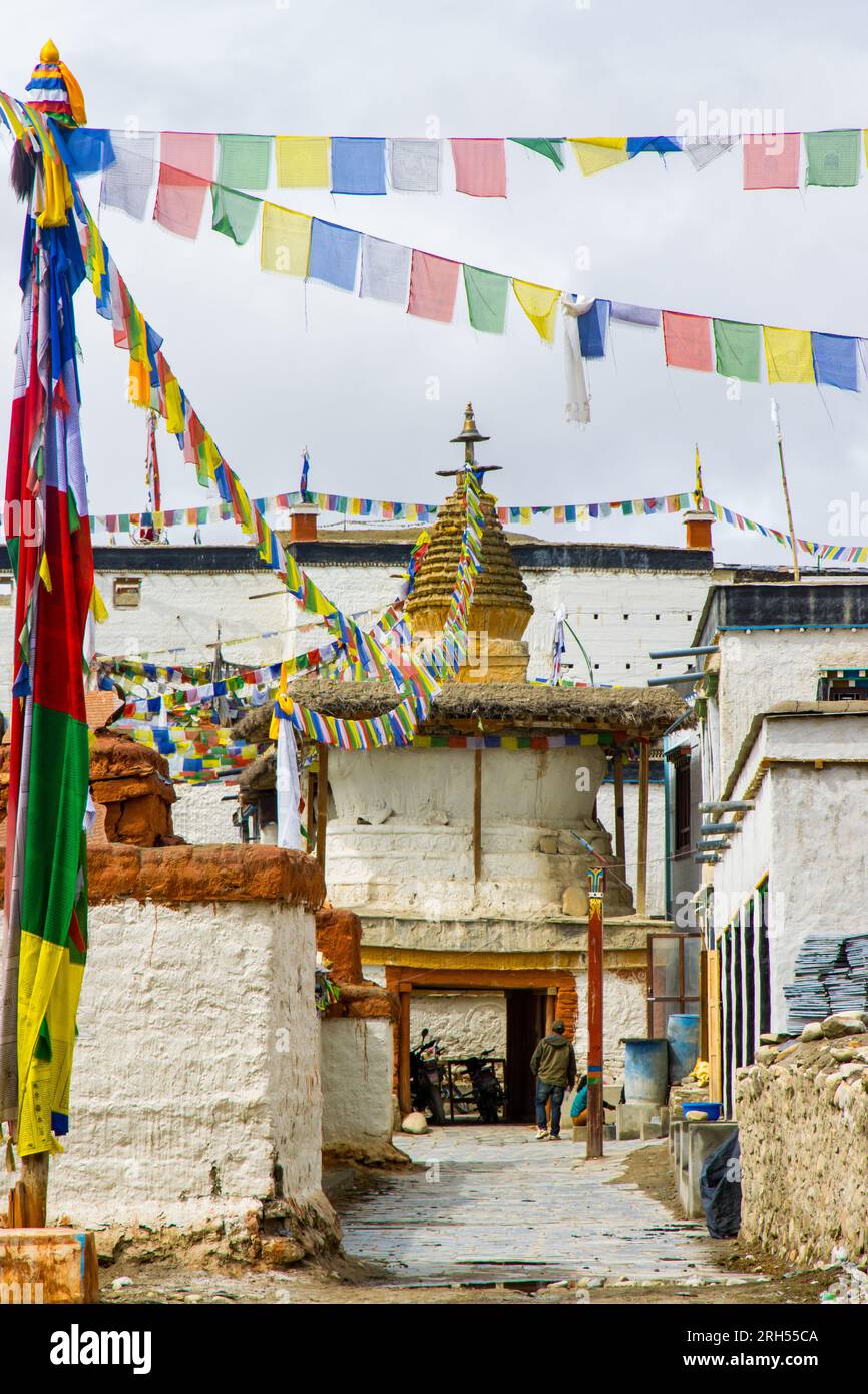 Lo Manthang, Nepal - July 23, 2023 : Small Stupas and Gompas around ...
