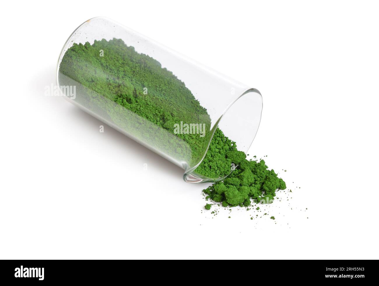 Chromium III oxide or chromia on white background Stock Photo - Alamy