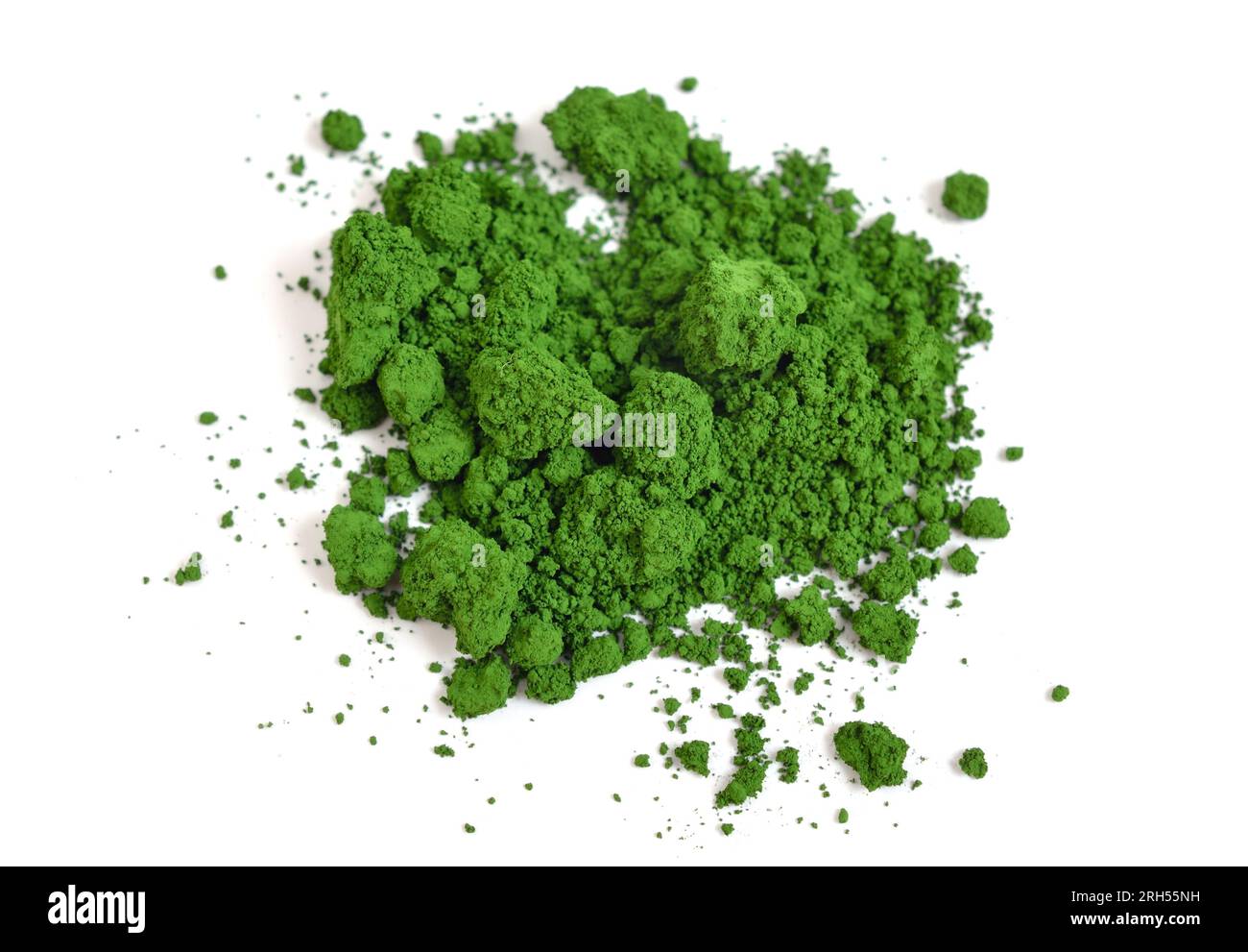 Chromium III oxide or chromia on white background Stock Photo - Alamy