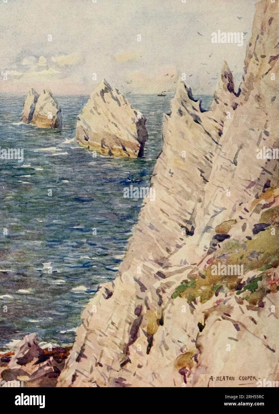 The Needles from the book ' The Isle of Wight ' part of the Beautiful ...