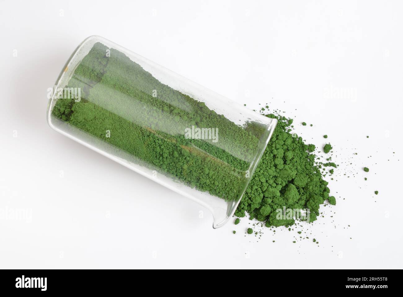 Chromium III oxide or chromia on white background Stock Photo - Alamy