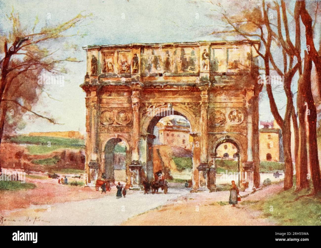 THE ARCH OF CONSTANTINE, ROME from the book ' Italy ' part of the ...