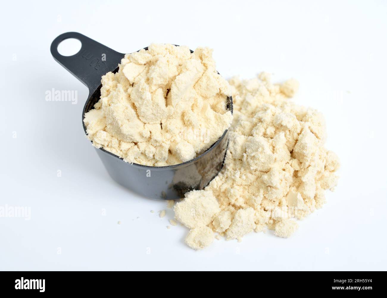 Food additive Plant protein powder isolated on white backgrouns Stock ...