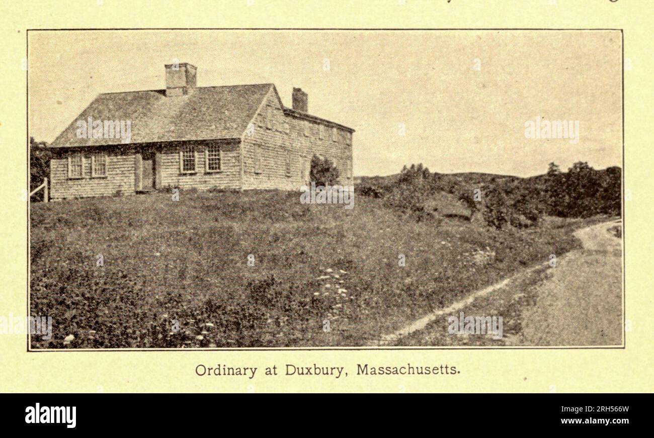 Ordinary at Duxbury, Massachusetts Mass from the book ' Stage-coach and ...