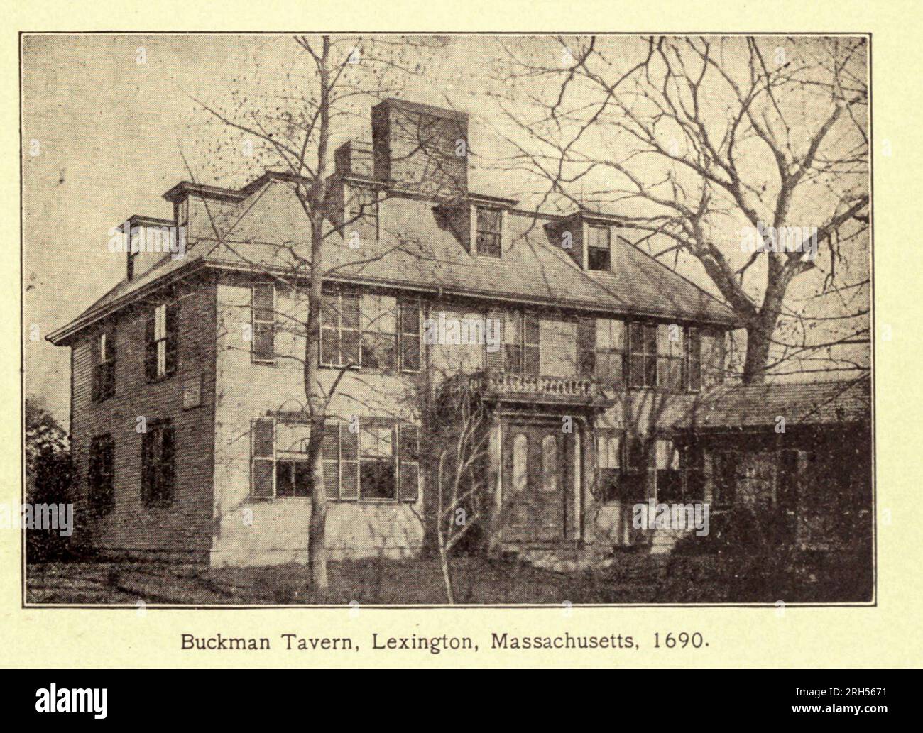 Buckman Tavern, 1690, Lexington, Massachusetts Mass from the book ...