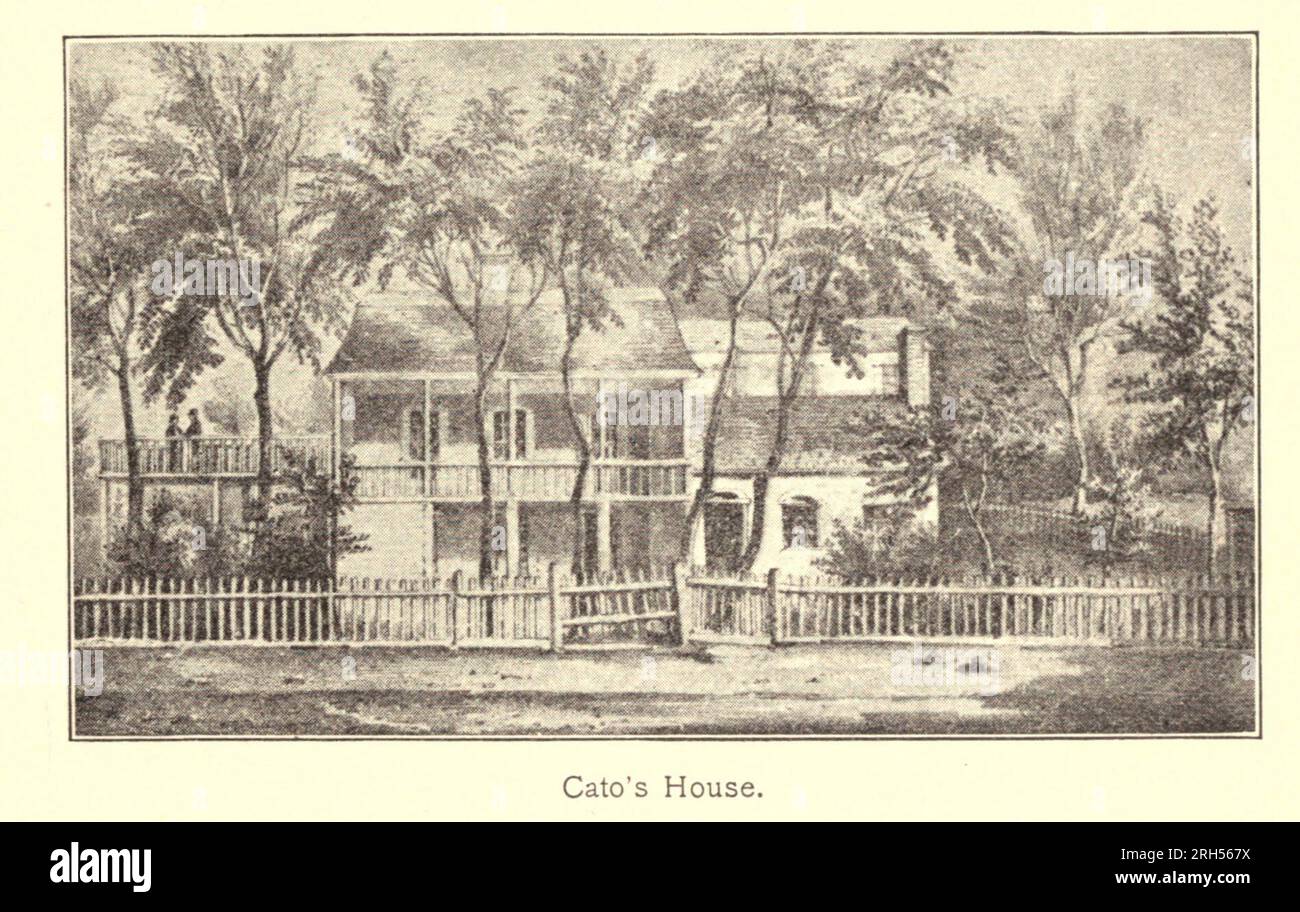 Cato's House, N.Y. From an old print from the book ' Stage-coach and ...