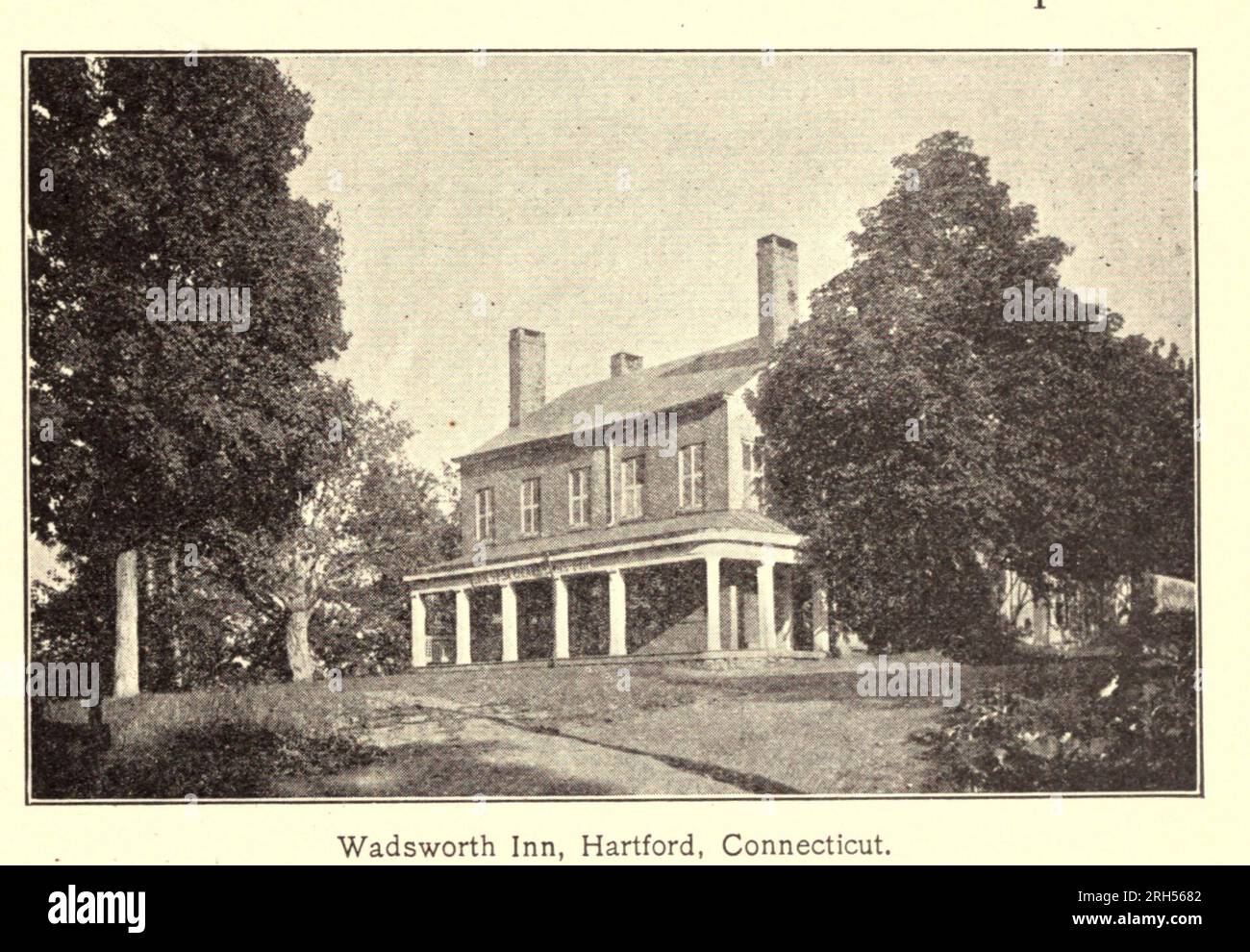 Wadsworth Inn, Hartford, Connecticut from the book ' Stage-coach and ...