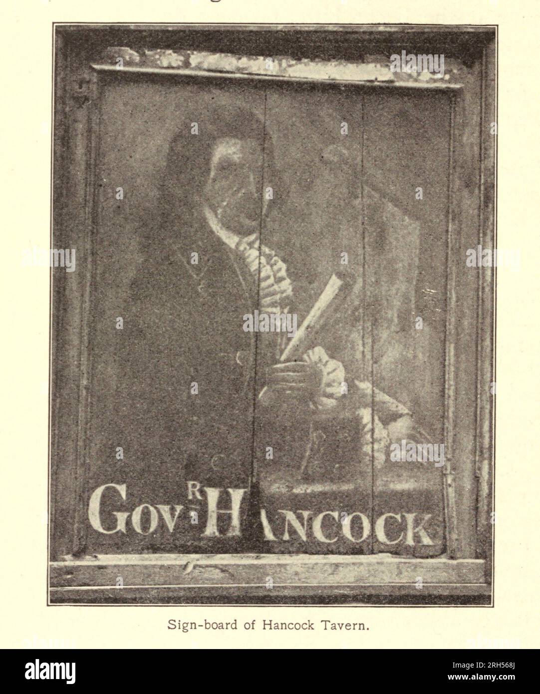 Sign Board Hancock Tavern from the book ' Stage-coach and tavern days ...