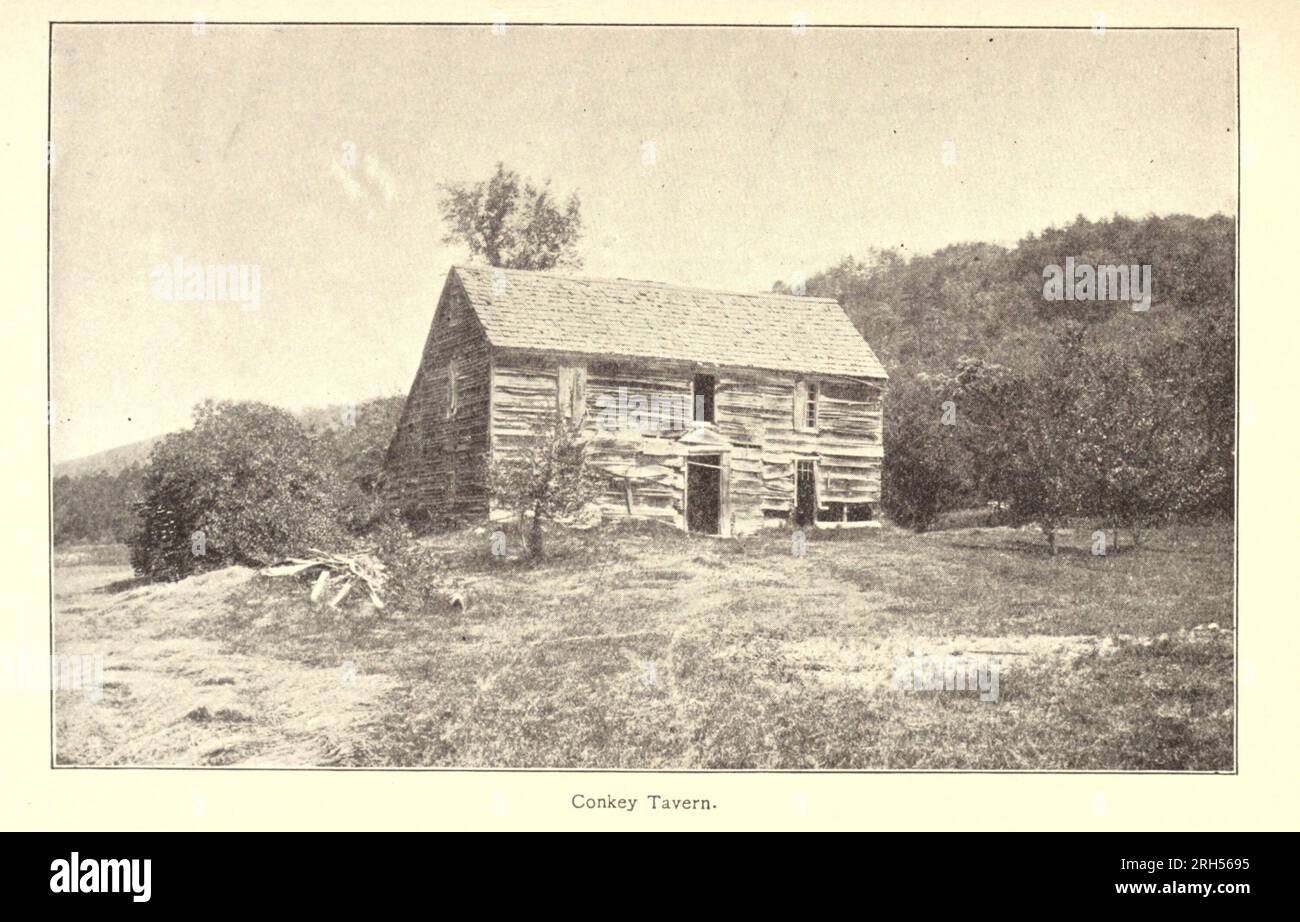 Conkey Tavern, Pelham, Mass. Massachusetts from the book ' Stage-coach ...