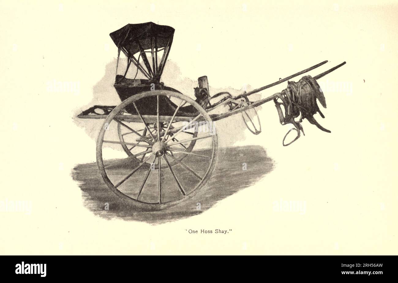 One Hoss Shay from the book ' Stage-coach and tavern days ' by Earle ...