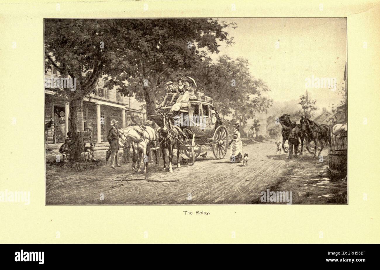 The Relay from the book ' Stage-coach and tavern days ' by Earle, Alice ...