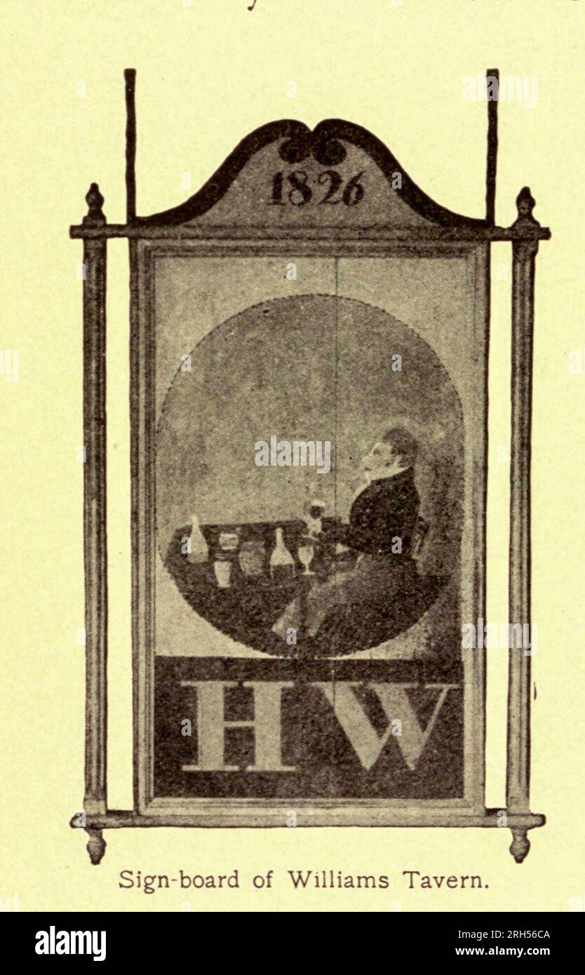 Sign-board of Humphrey Williams Tavern, Centrebrook, Connecticut Conn ...