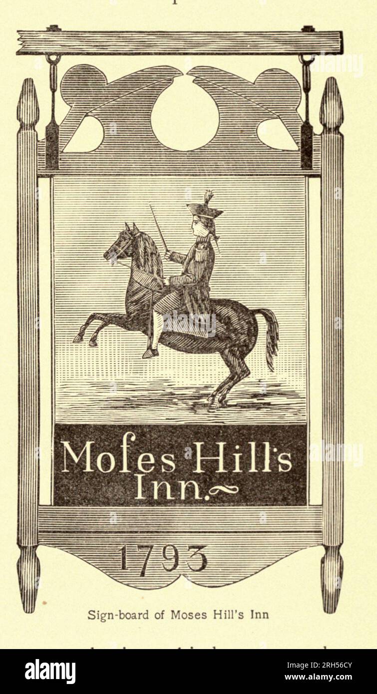 Sign-board of Moses Hill's Inn, Douglas, Massachusetts Mass from the ...