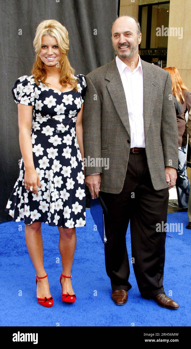 John Antioco, Chairman and CEO of Blockbuster and Jessica Simpson at ...