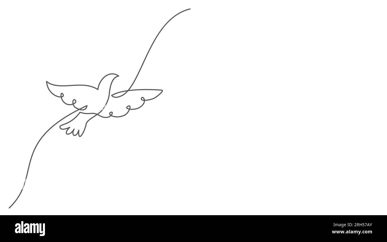One dove isolated on Stock Vector Images - Alamy