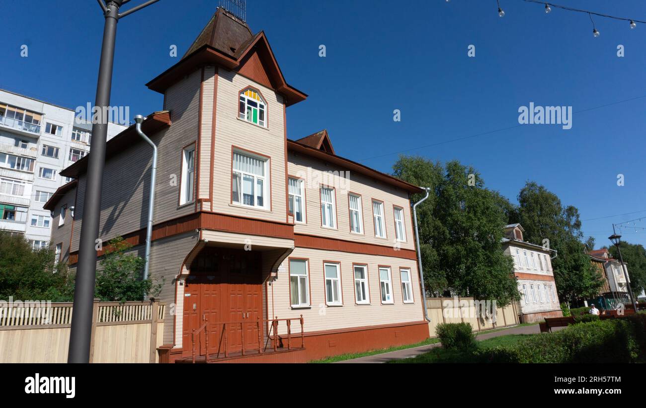 ARKHANGELSK, RUSSIA - July, 29, 2023: old architecture, architectural ...