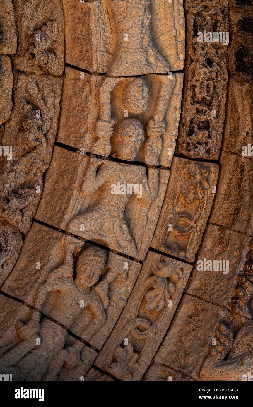 Acrobats form human ladder, symbol of mutual help to reach kingdom of ...