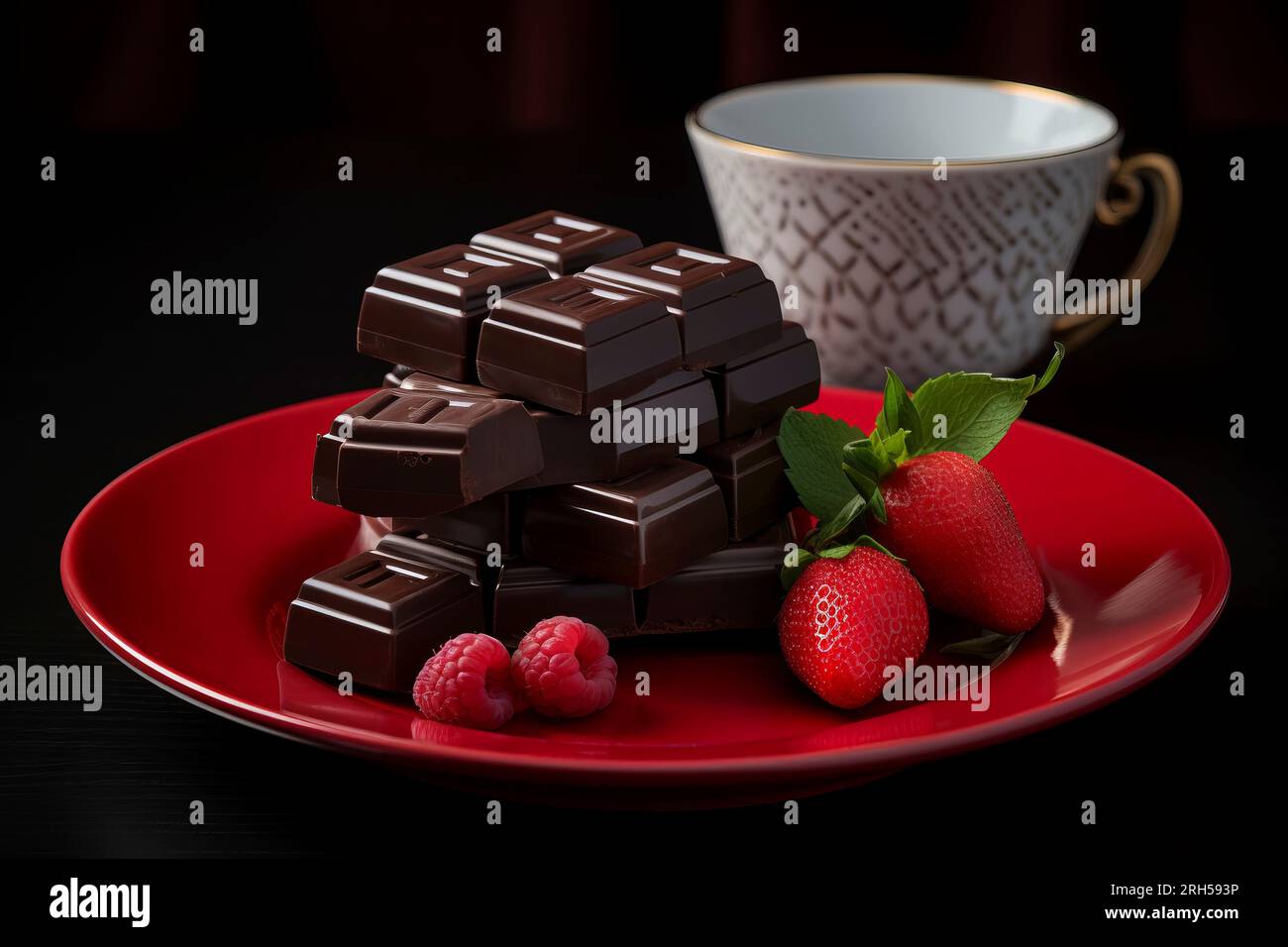 A scrumptious food composition highlighting the allure of rich ...