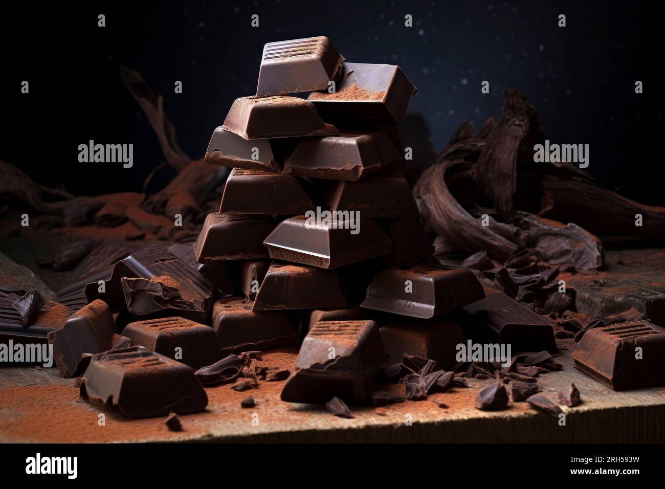 A scrumptious food composition highlighting the allure of rich ...